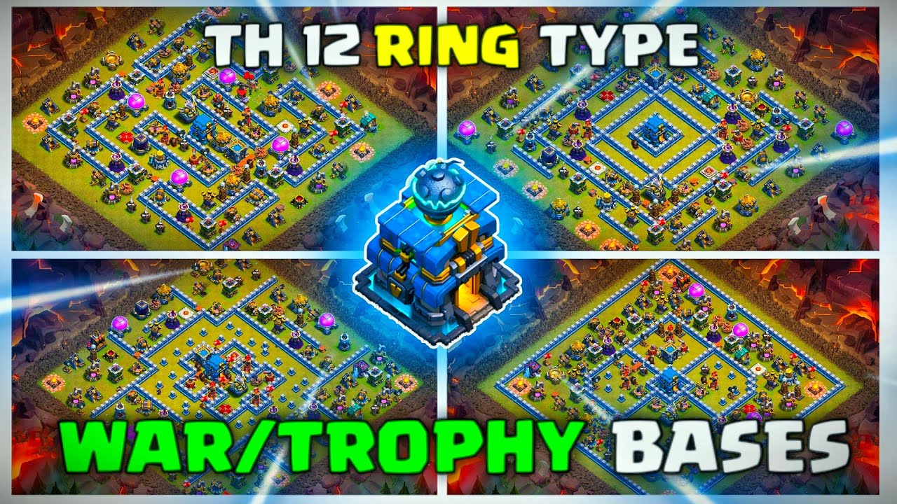 Th12 ring base|new top 10|th12 war/trophy base links|th12 base link ...