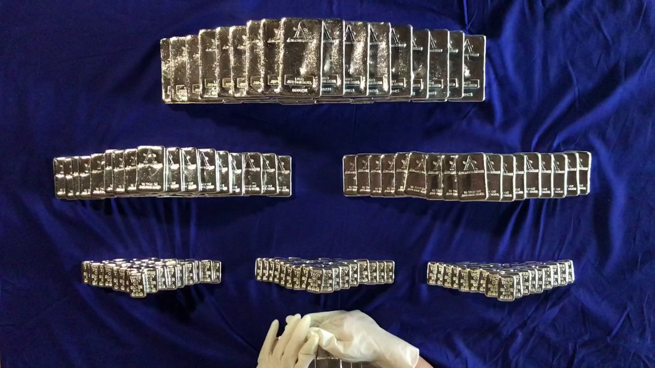 3000+ ounces of Atlantis Mint 999 Hand Poured Silver Bullion! - YouTube