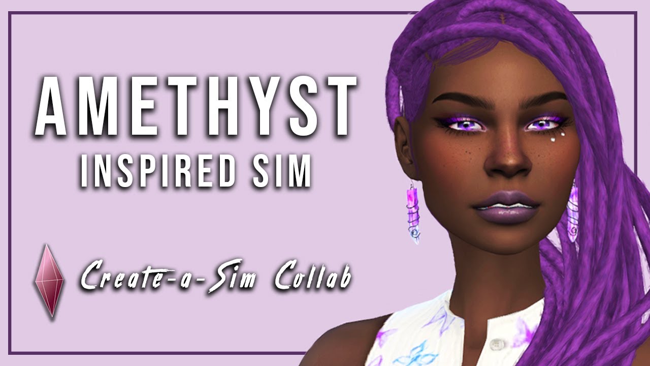 Amethyst-Inspired Sim | Feb CAS Collab with Asphodel Moon, Yassy Plays ...