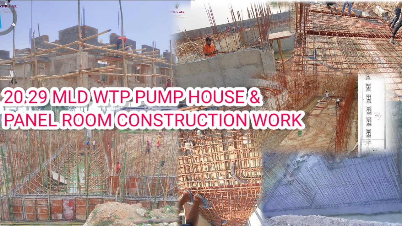 20.29 MLD WTP PUMP HOUSE & PANEL ROOM CONSTRUCTION WORK | PUMP HOUSE ...