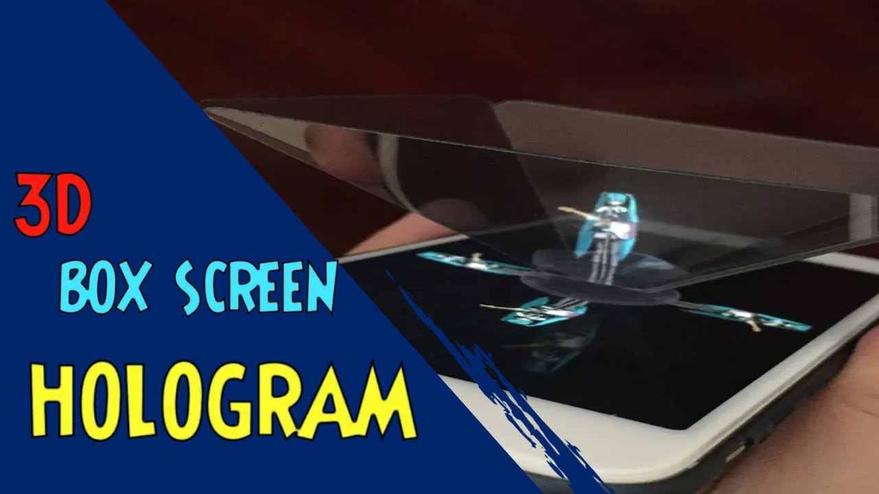 How to make 3d Hologram Box Screen - YouTube