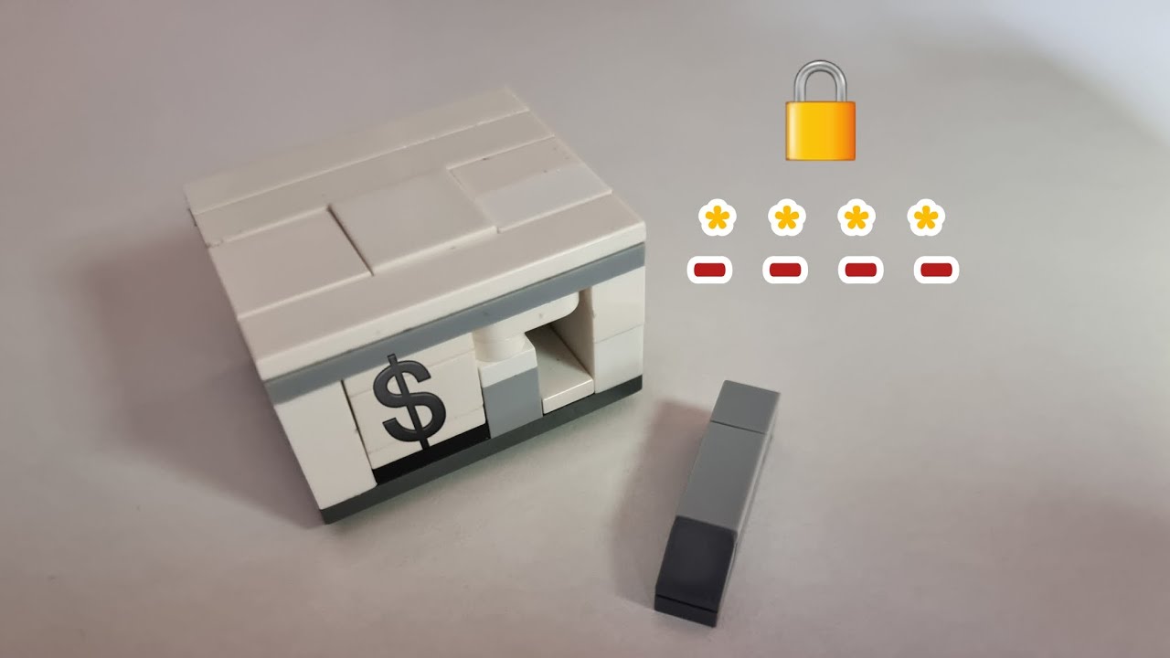 How to make a mini lego safe with key (no technic) - YouTube