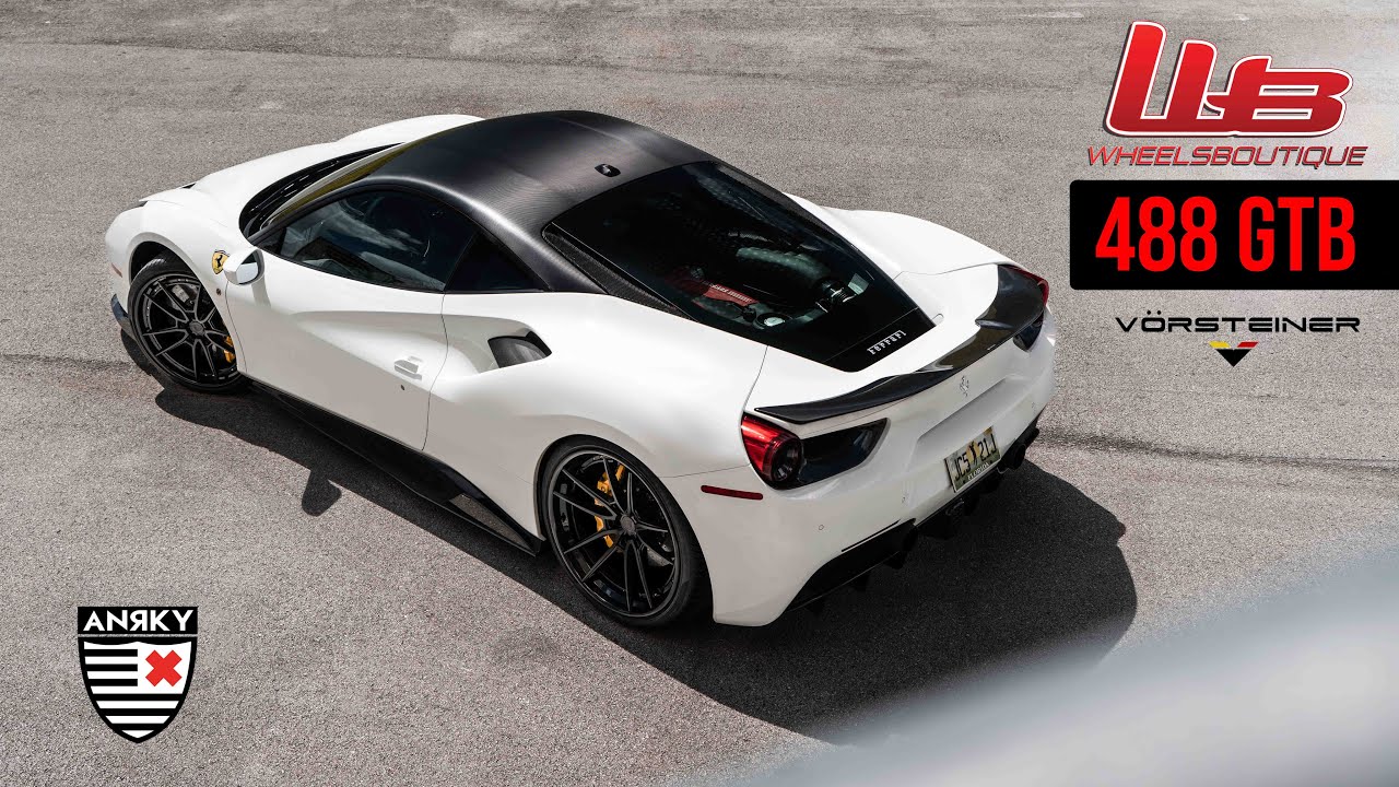 VORSTEINER FERRARI 488 DIAVOLO AERO PROGRAM ON ANRKY WHEELS LOWERED ON ...