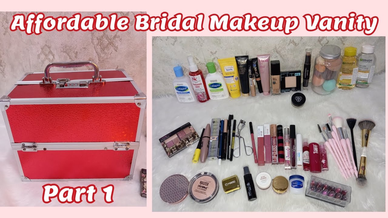 Bridal makeup vanity | Professional and Affordable makeup kit for bride ...