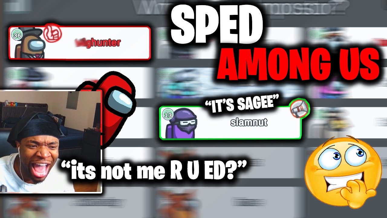 SAGEE4 PLAYS WITH THE MOST SPED AMONG US LOBBY EVER!? - YouTube
