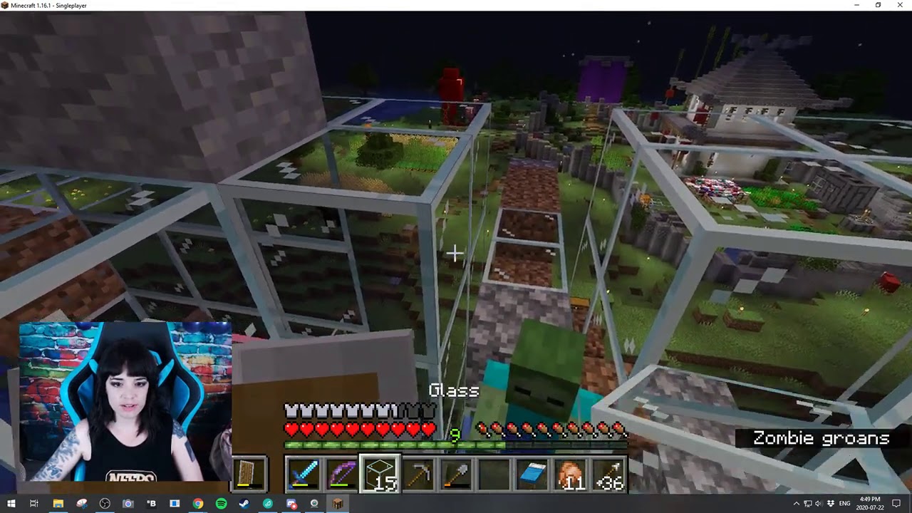 Minecraft - Catching a Zombie for my Iron Farm! - YouTube