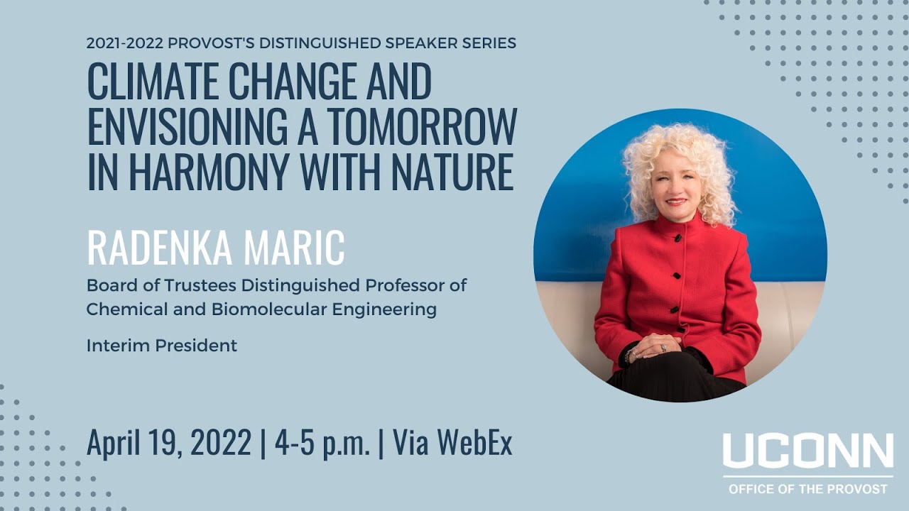 Provost's Distinguished Speaker Series - Radenka Maric - YouTube