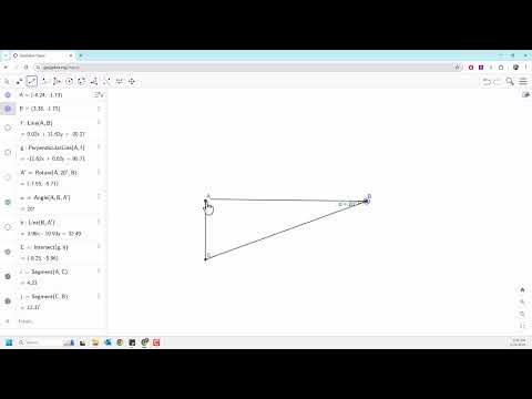 Constructing Right Triangles with Fixed Angles in GeoGebra - YouTube