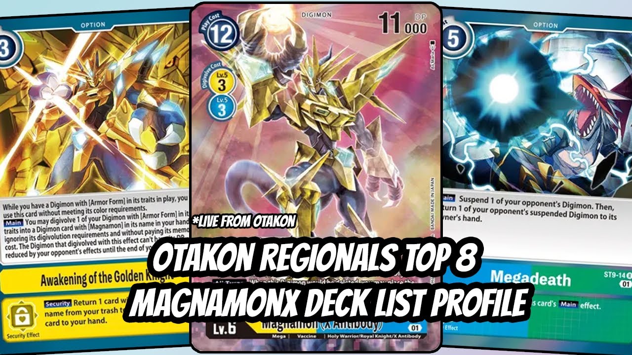 Otakon Regionals Top 8 Magnamon (X Antibody) Deck List Profile (Digimon ...