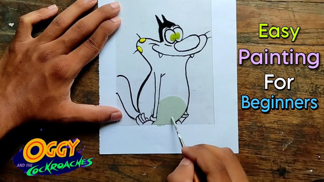 Oggy Drawing | How to draw Oggy and the Cockroaches | Step By Step ...