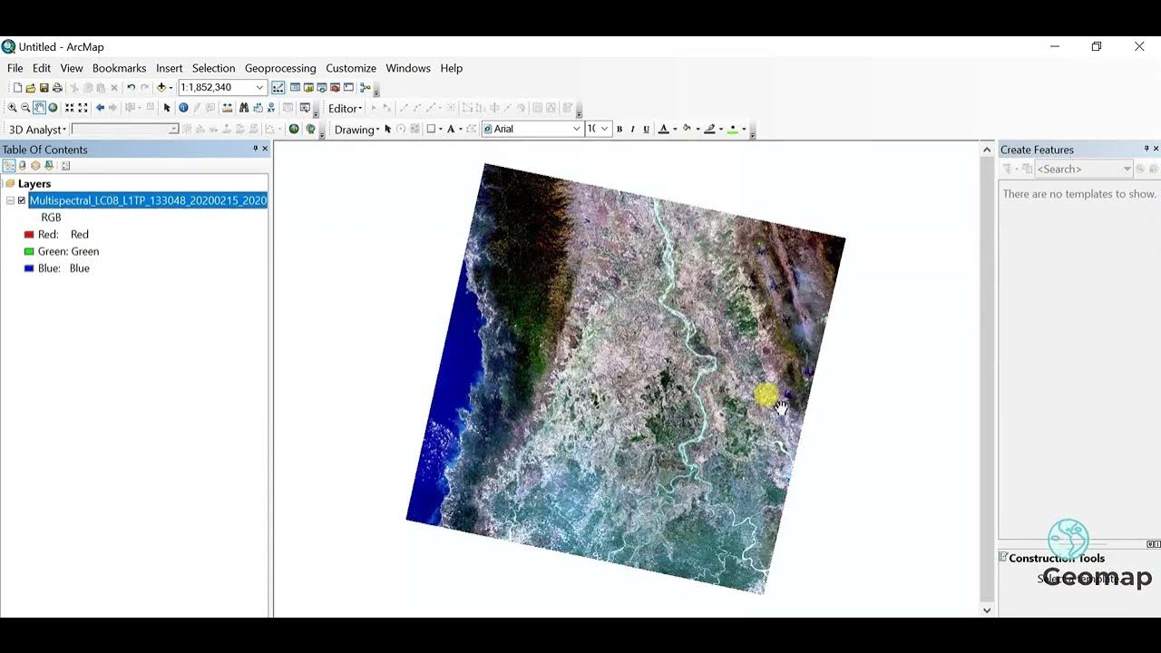 Landsat 8 Satellite Image Processing in ArcGIS - Part 1 - YouTube