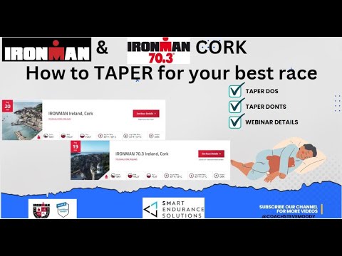 How to taper properly to nail IRONMAN & 70.3 Cork - YouTube
