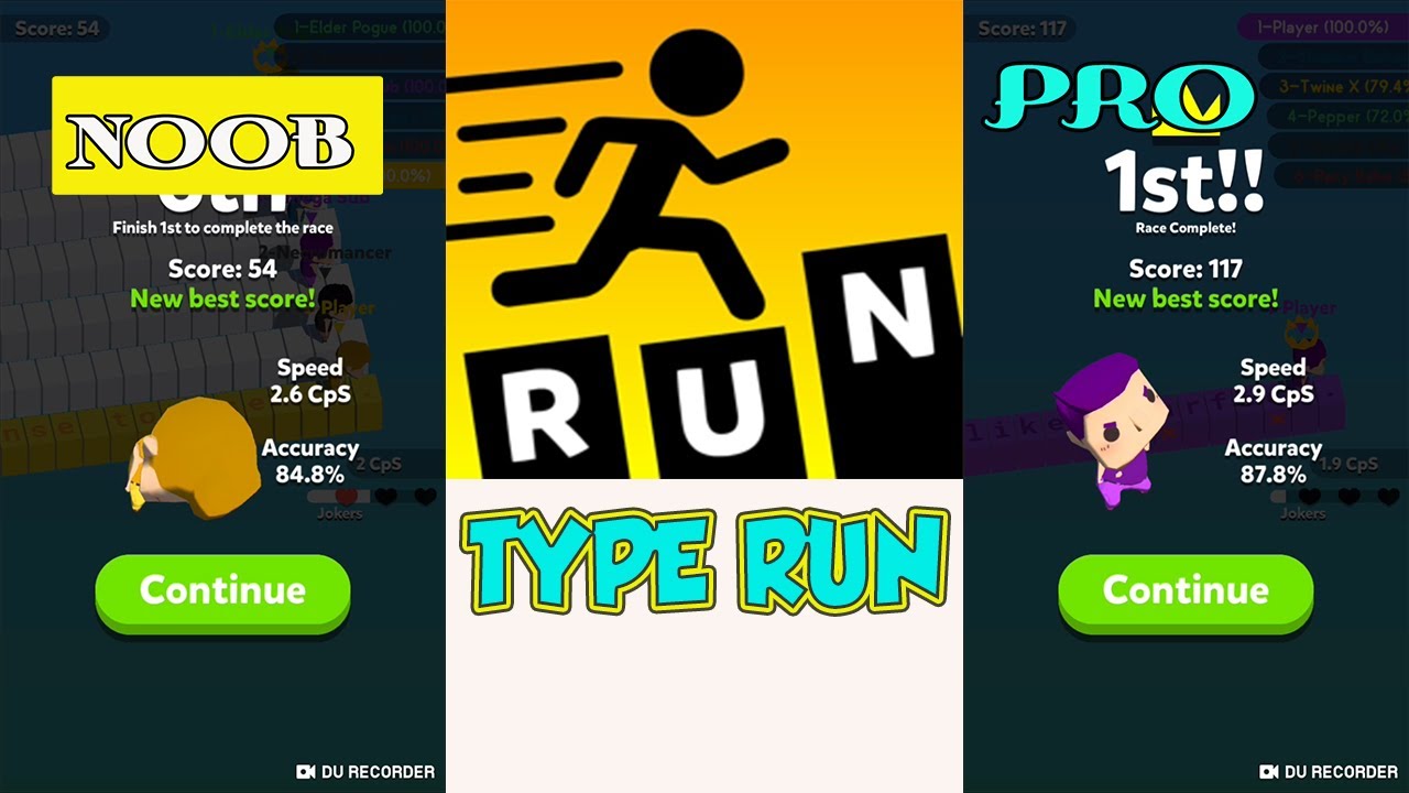 TYPE RUN BY VOODOO! gameplay - YouTube