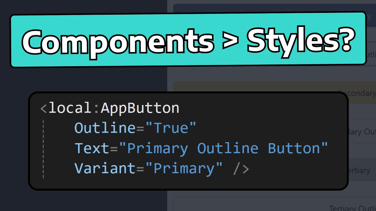 Components For Styles (w/ .NET MAUI) - YouTube