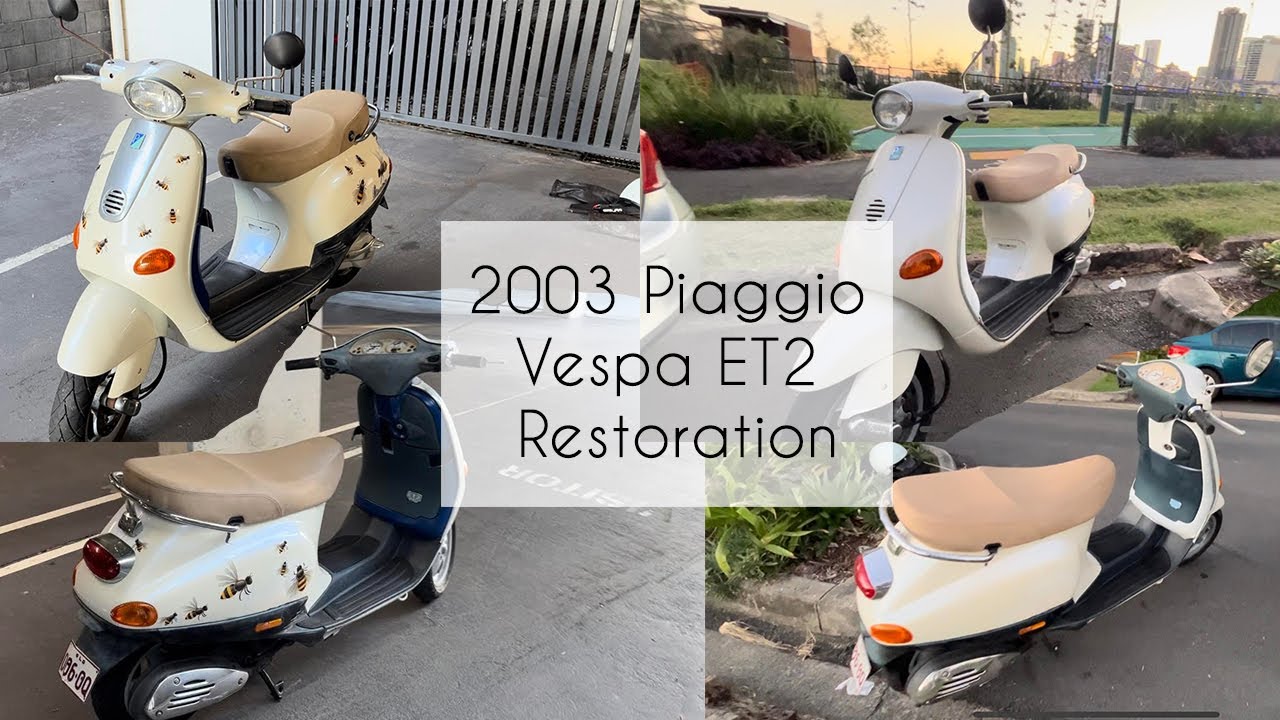 2003 Vespa ET2 Restoration - A Lo-fi Time-lapse - YouTube