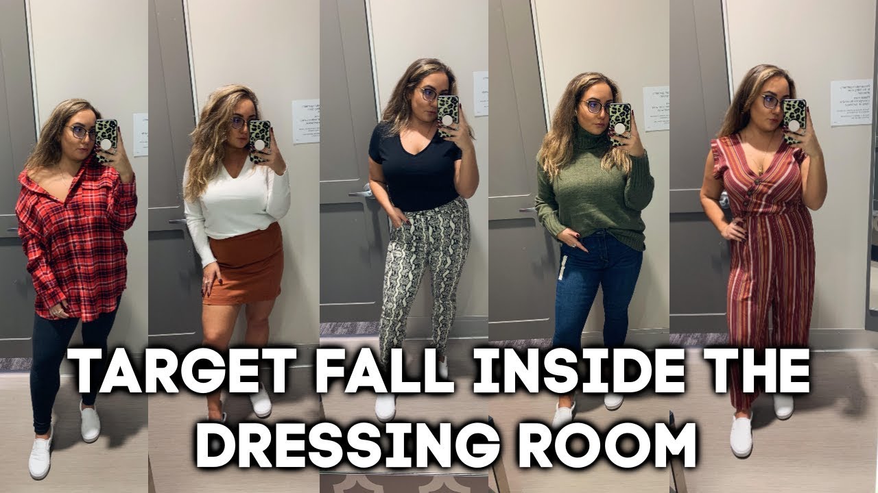 FALL TARGET INSIDE THE DRESSING ROOM | APPLE SHAPE FASHION - YouTube