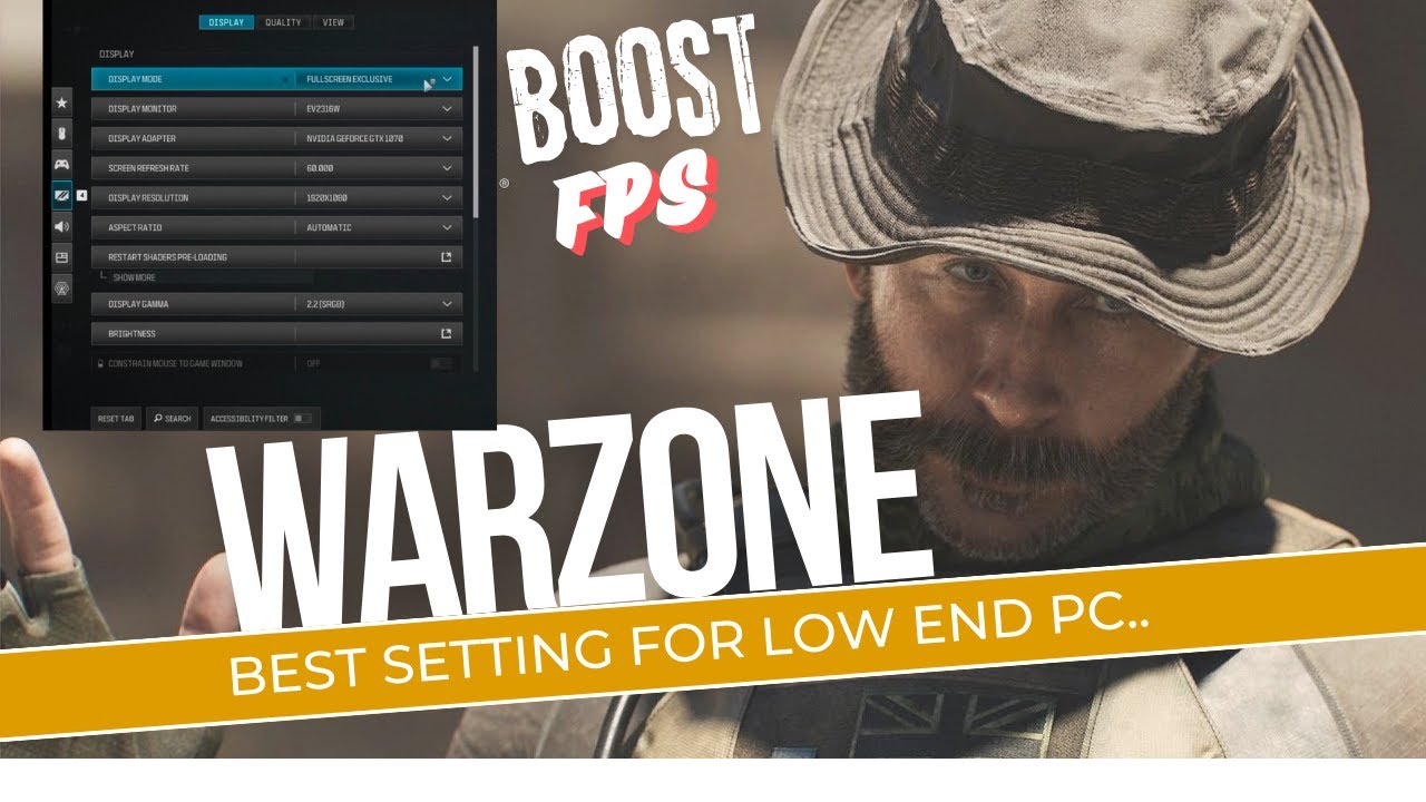 COD: Warzone 3 Best Graphics Settings For Low End PC || New Update ...