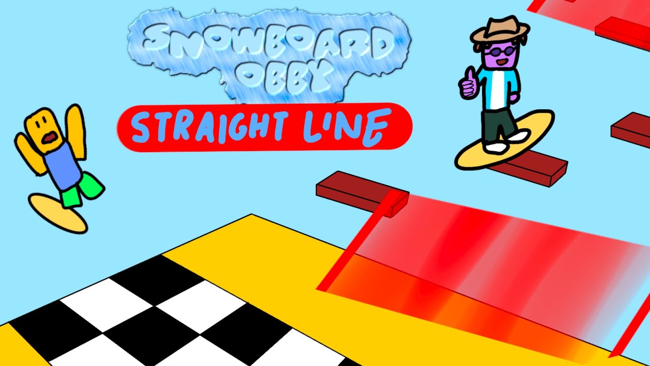 Roblox Snowboard Obby: Straight Line - YouTube