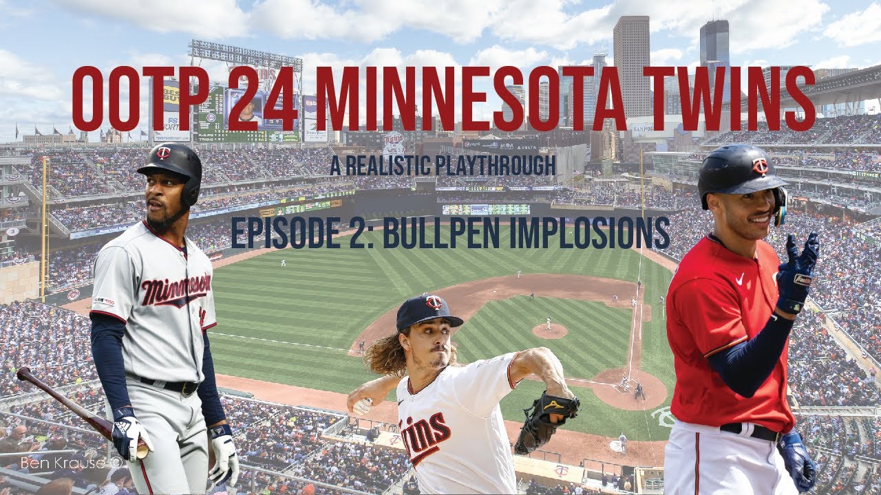 OOTP 24 Twins Playthrough | Ep 2: Bullpen Implosions - YouTube