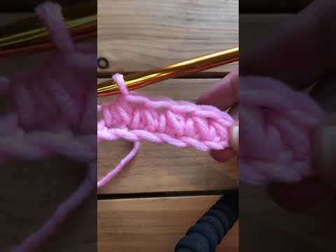 Half double crochet cluster puff stitch tutorial