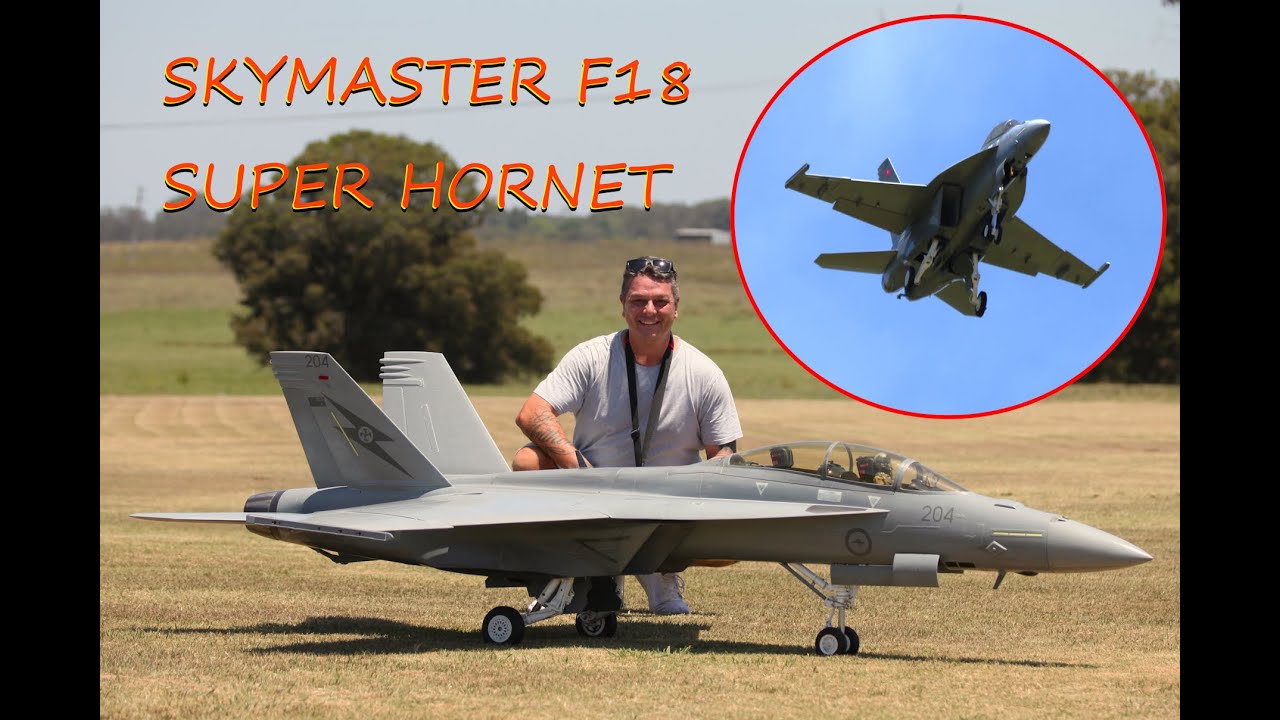 Skymaster 1/5th scale F18 super hornet. - YouTube