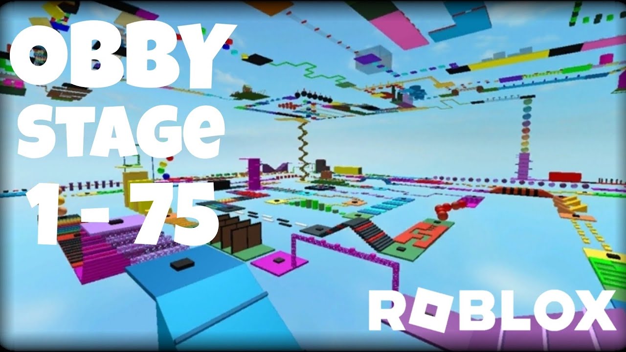 Roblox | Obby stage 1 - 75 - YouTube