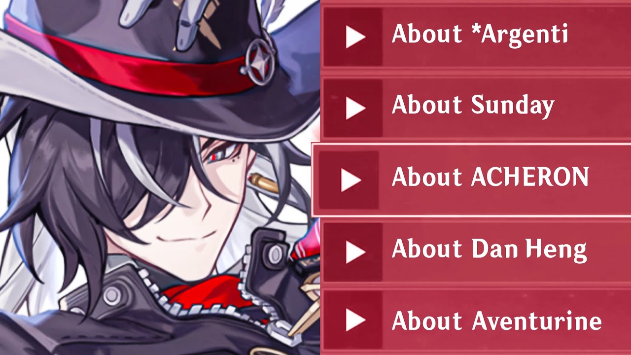 BOOTHILL Talks About ACHERON, SUNDAY, AVENTURINE & Others Honkai Star ...