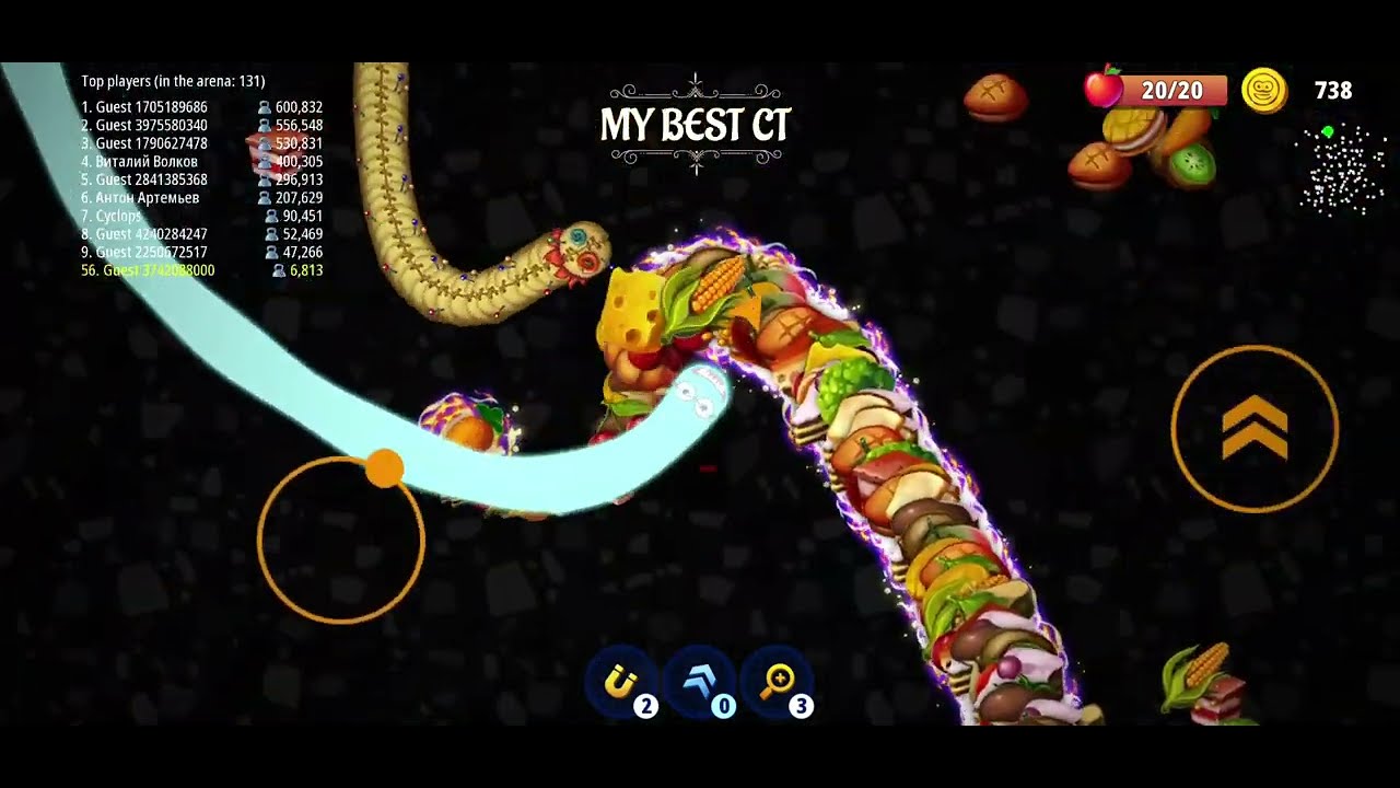 Worms Zone Gameplay | worms zone.io | videos games | biggest snake # ...
