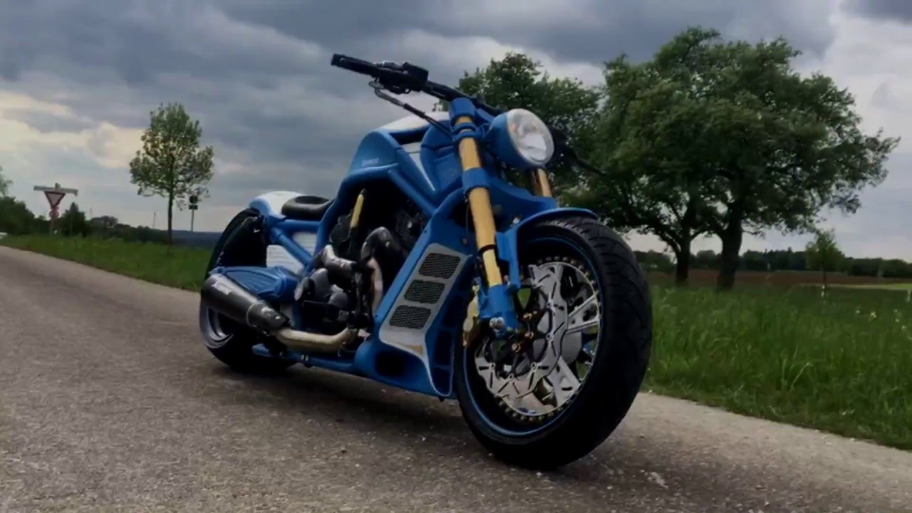 Harley Davidson V-Rod Custombike Iceman Airbrush and Pinstriping Teaser ...