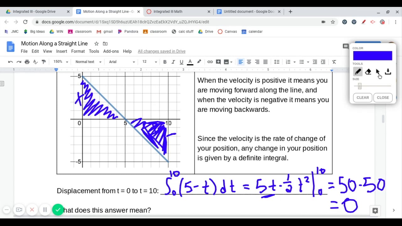 Motion Along A Straight Line Example 1 - YouTube