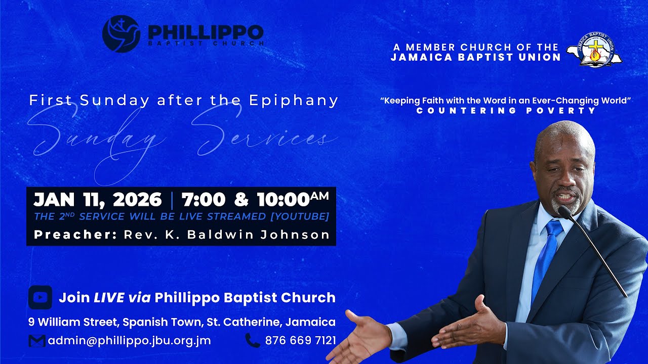 Phillippo Baptist Church Sunday Service: January 11, 2026 - YouTube