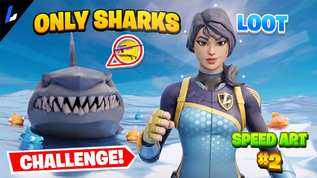 How To Make a Fortnite Thumbnail (Speed Art)#2🦈 - YouTube