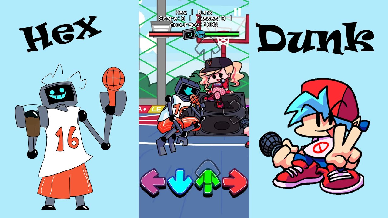 HEX vs BOYFRIEND | DUNK | FNF #66 | SundayBattle | Full Gameplay IOS ...