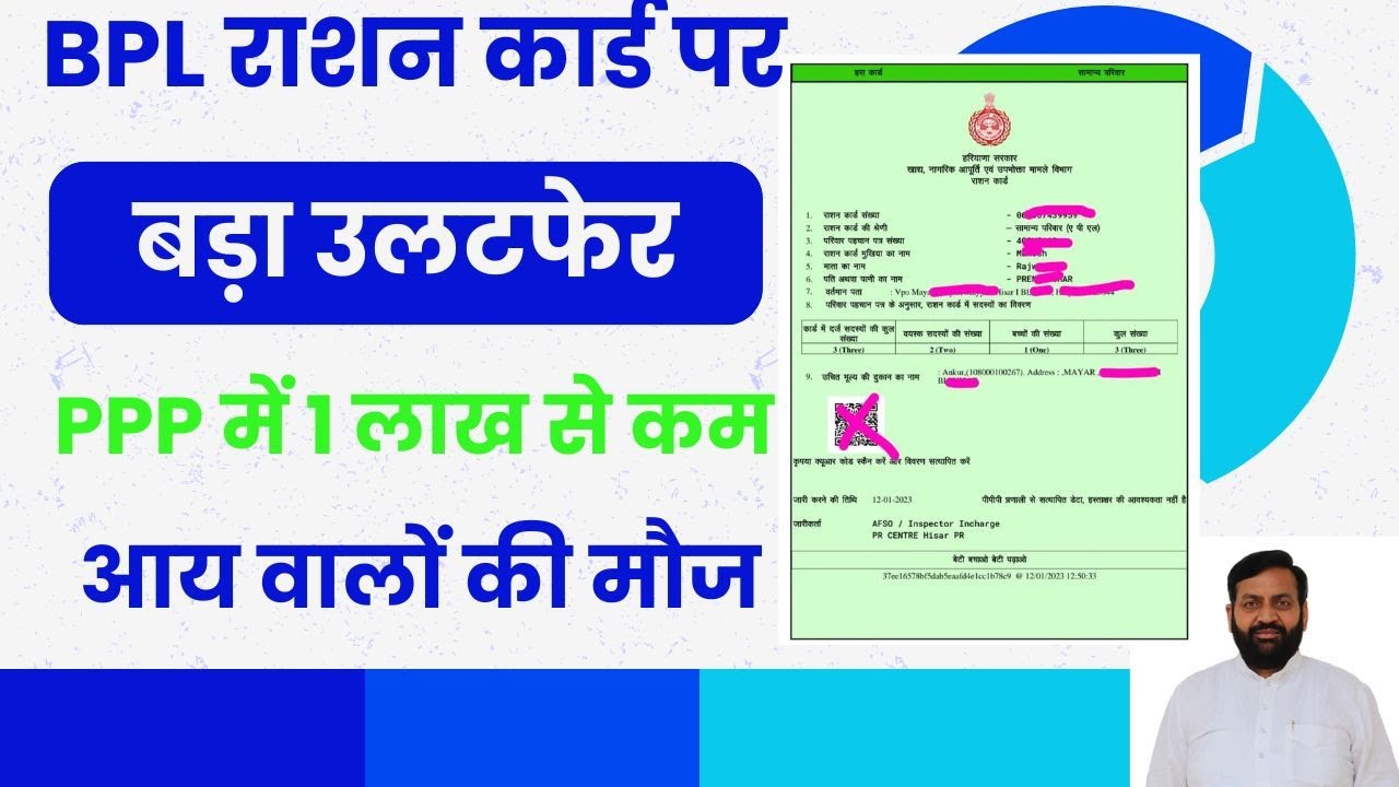 Haryana BPL ration update। Ration card download Haryana। हरियाणा BPL ...