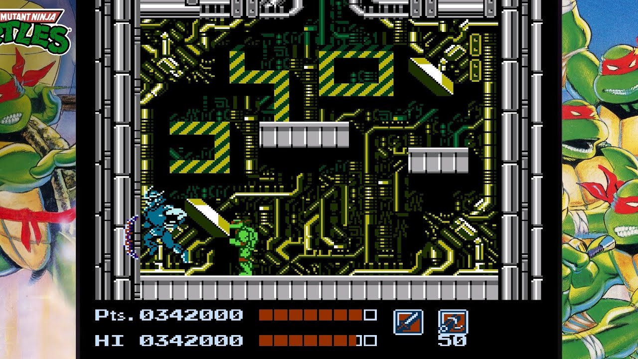 TMNT nes final level - YouTube