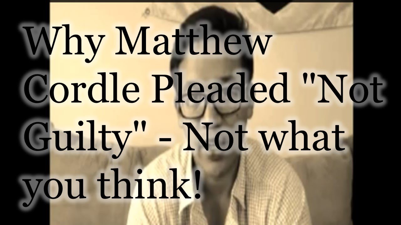Why Matthew Cordle Pleaded Why Matthew Cordle Pleaded