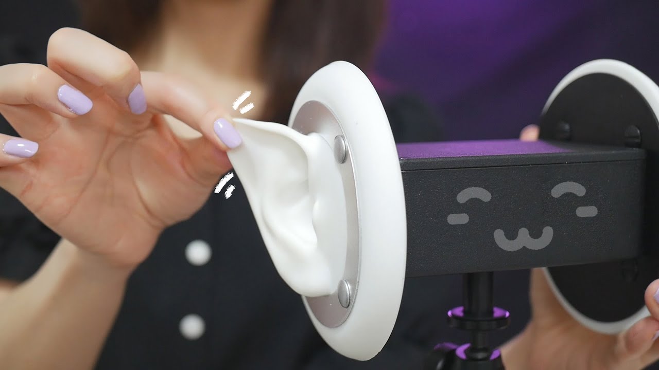 [ASMR] Let me help you SLEEP W/ kneading ears (No Talking) - YouTube