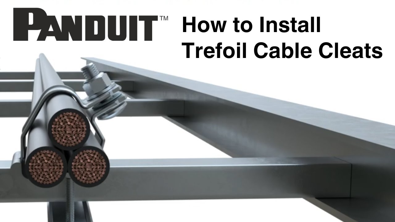 How to Install Panduit Trefoil Cable Cleats - YouTube
