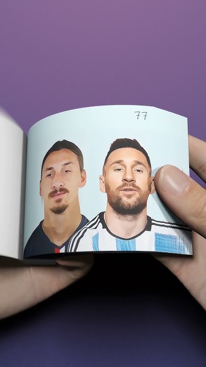 Lionel Messi And Zlatan Singing "Death Bed" FlipBook #goat #flipbook # ...
