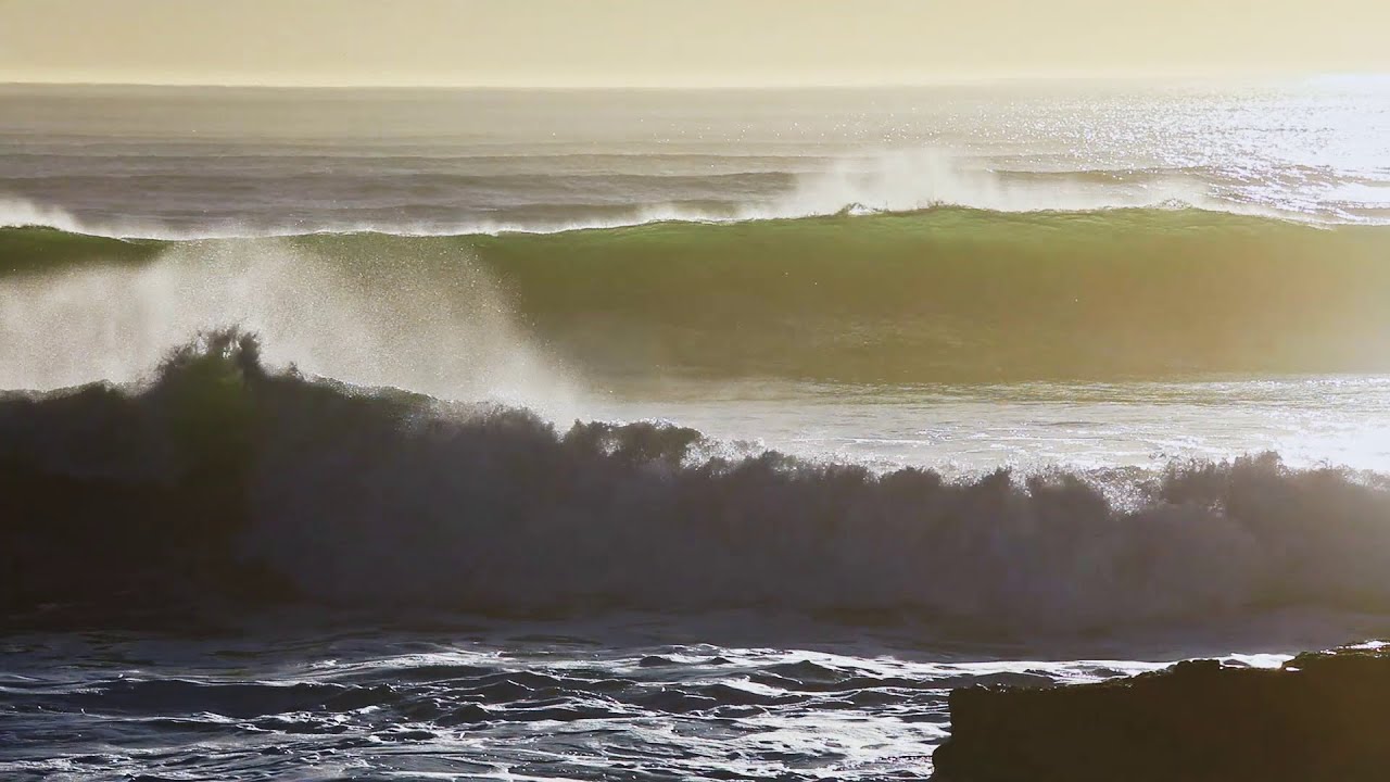 Rockview point in Santa Cruz, large waves warm offshore winds. - YouTube