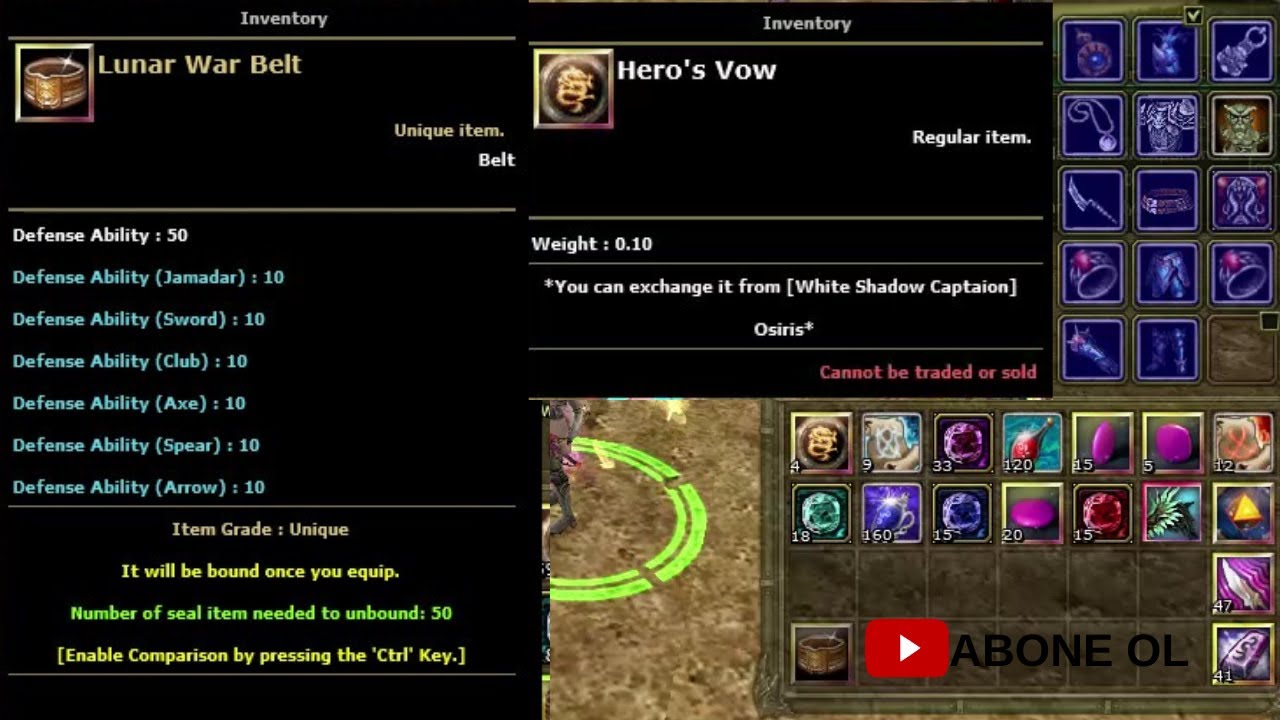 Lunar War Belt l 300 Adet Heros Wow Kırdım l Droplar Ne ? l Knight ...