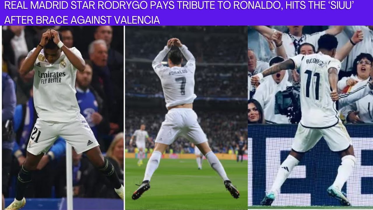Real Madrid Star Rodrygo Pays Tribute to Ronaldo, Hits the ‘Siuu’ After ...