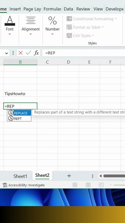 Repeat Text using Formula in Microsoft Excel - YouTube
