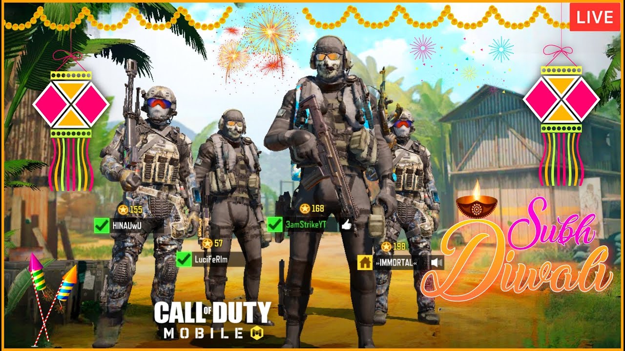 DIWALI NIGHTS WITH CODM FRIENDS | COD MOBILE LIVE🔴 #happydiwali #codm ...