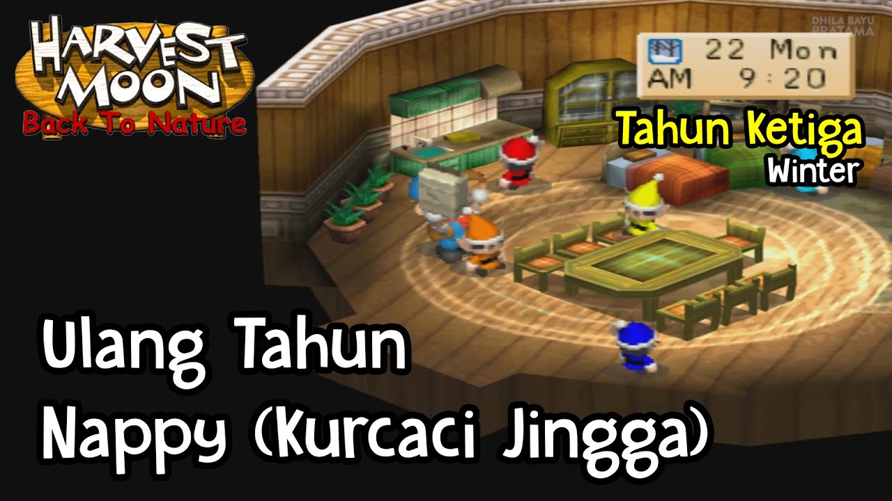 22 Winter Ulang Tahun Nappy (Kurcaci Jingga) Harvest Moon Back To Nature - YouTube