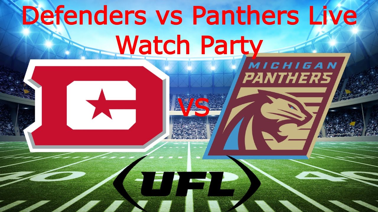 Defenders vs Panthers UFL Championship Live Watch Party - YouTube