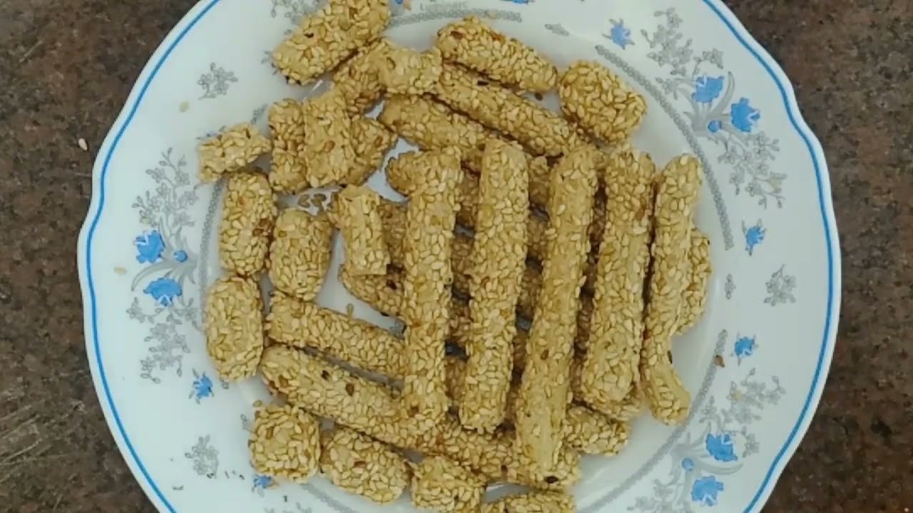 بمكونين فقط اعملي العسلية بالسمسم او نبوت الغفير في المنزل الشيف محمد الدخميسي Youtube