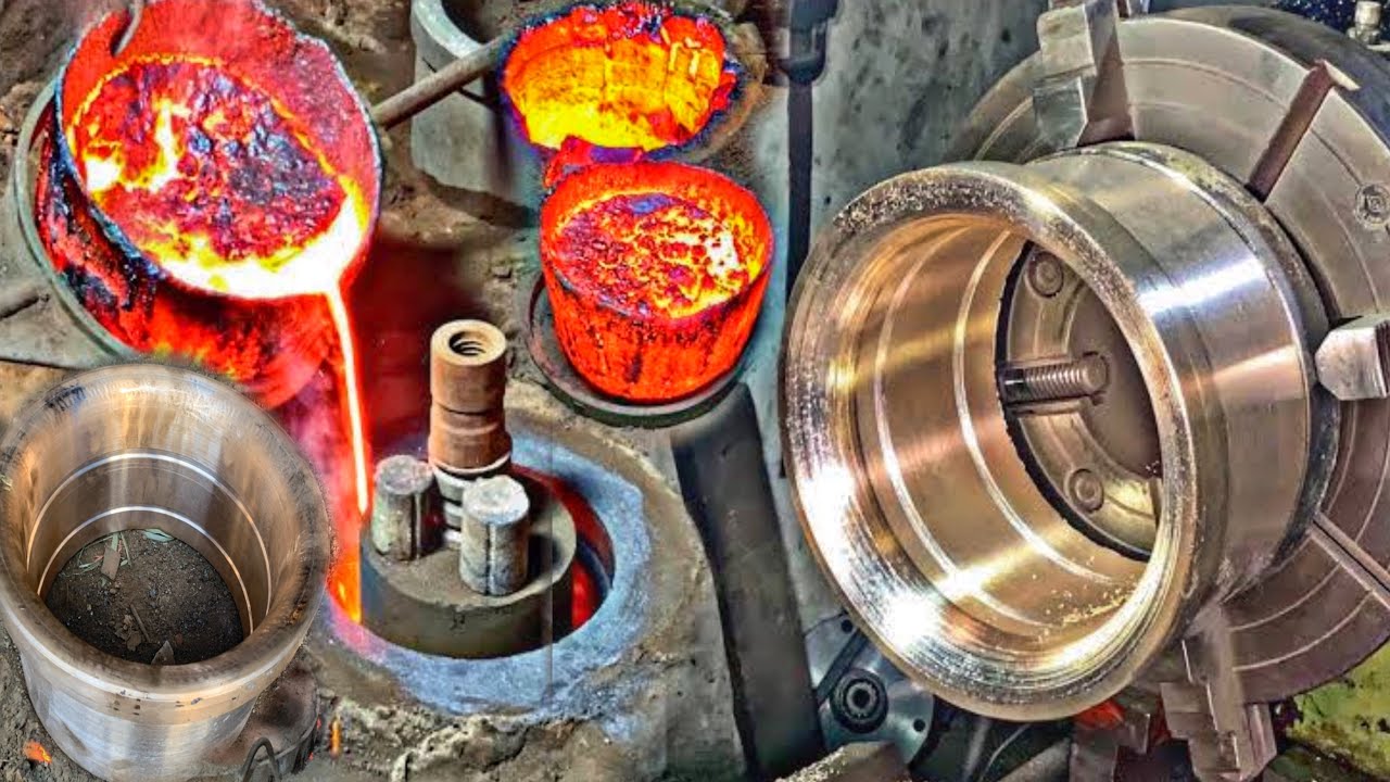 Incredible Manufacturing Process of Biggest Bush | Roller Machine Brass ...