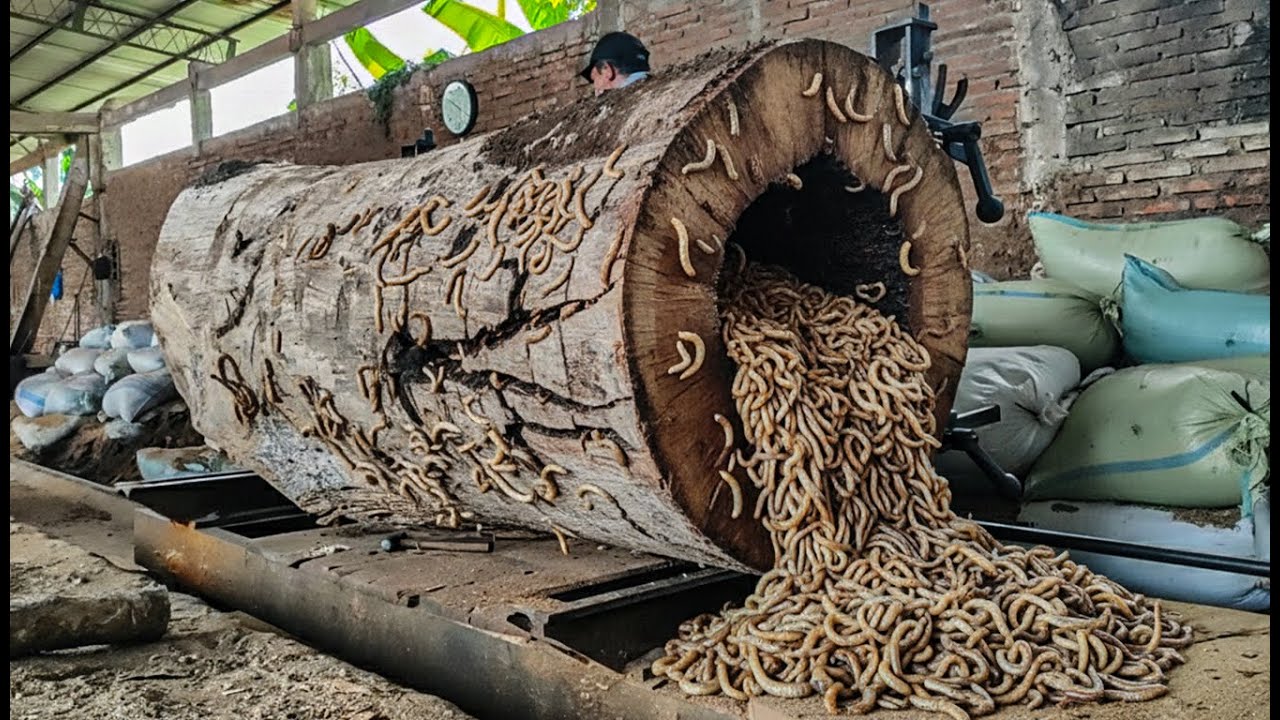 DISGUSTING MOMENT!! Swarm of Violent Flies Erupts from Inside Rotten ...