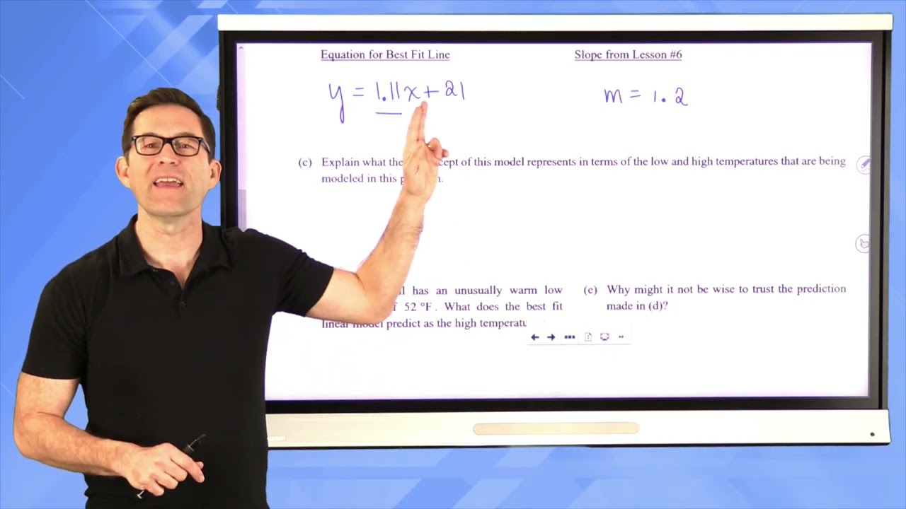 N-Gen Math Algebra I.Unit 11.Lesson 7.Linear Regression on the ...